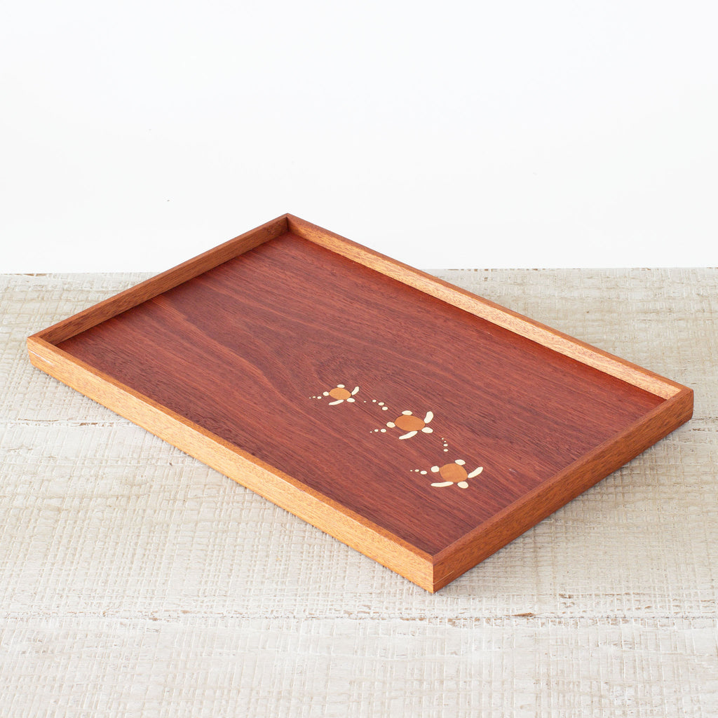 Buy Handmade Marquetry Turtle Tray – Australian Woodwork