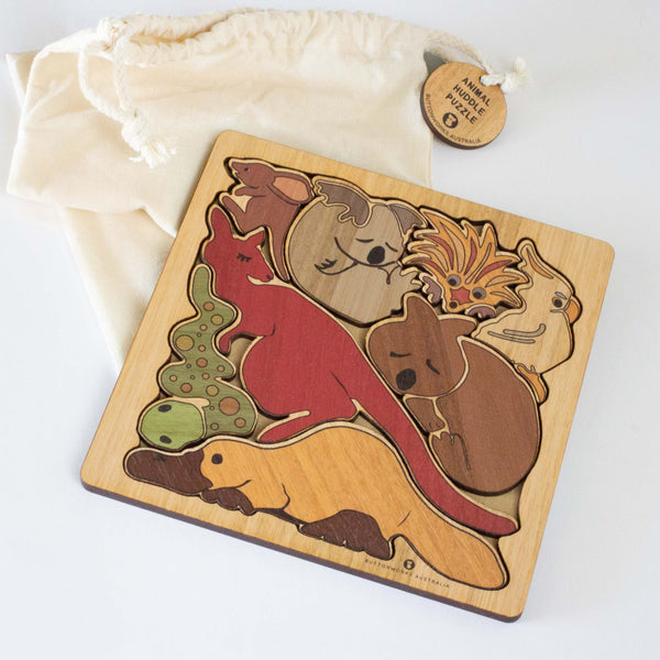 Handmade Australian Huddle Puzzle – Australian Woodwork