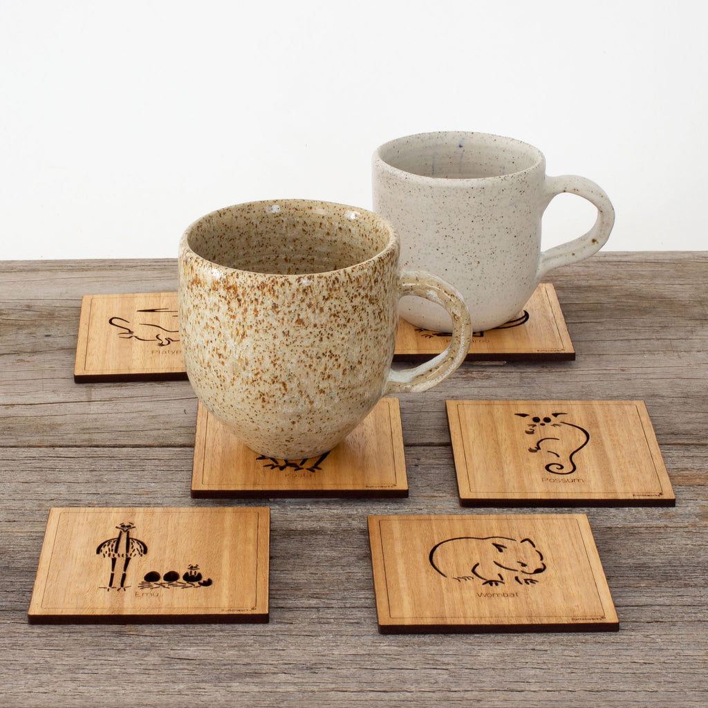 Buy Handmade Australian Animal Coasters Online – Australian Woodwork