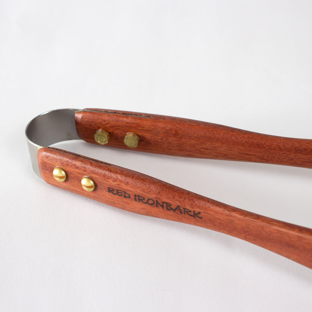 Buy Handmade Red Hardwood Long Wooden Tongs Online – Australian Woodwork