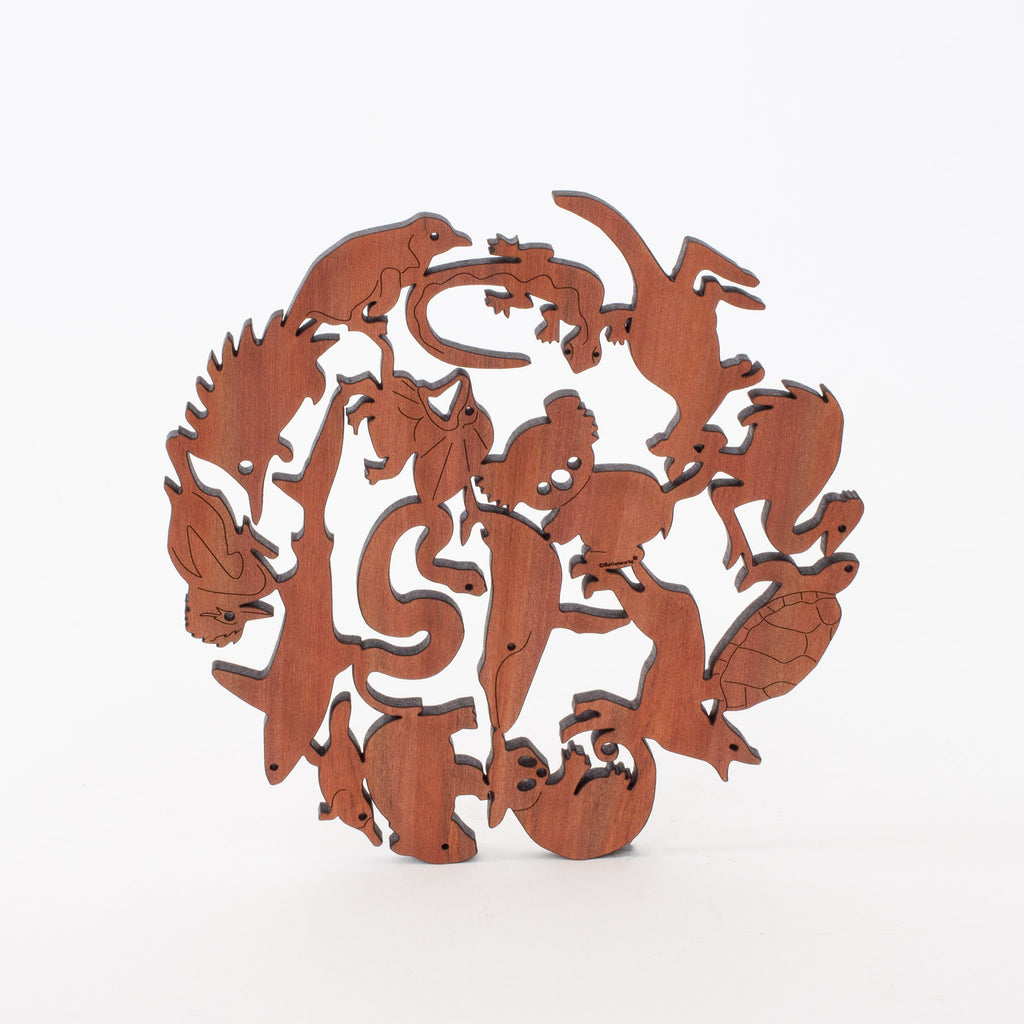Buy Handmade Wooden Aussie Animals Trivet Online – Australian Woodwork