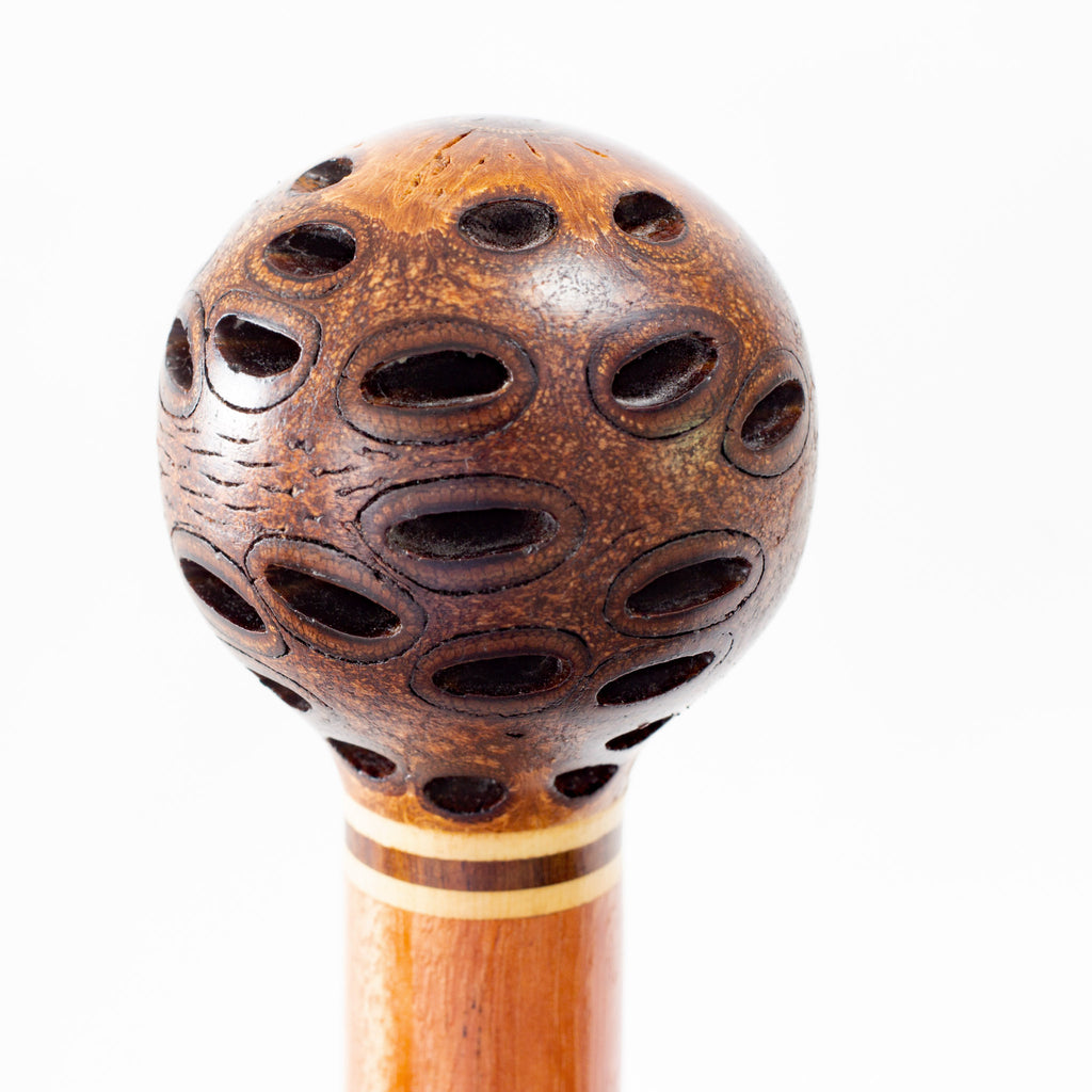 Buy Handmade Banksia Knob Handle Walking Stick Online – Australian Woodwork