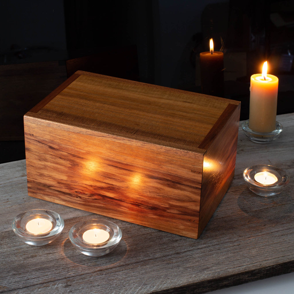 Buy Handmade Cremation Ashes Box Blackwood Online – Australian Woodwork